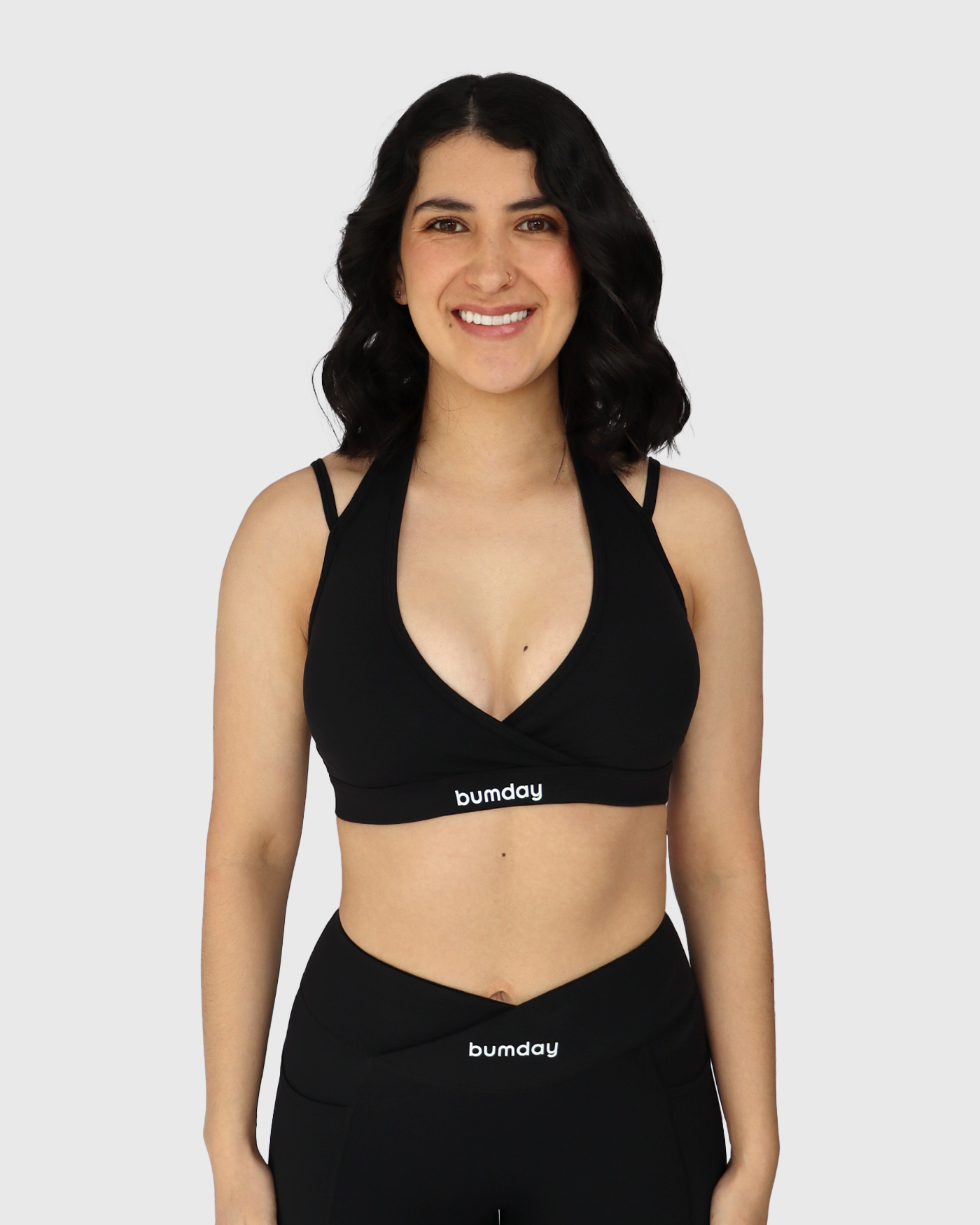 Evolve Black V Neck Sports Bra – Bumday